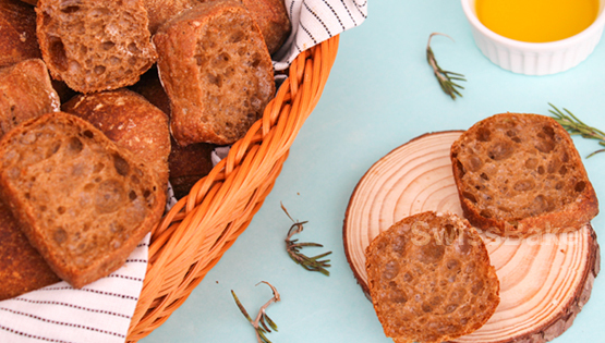 Rye Ciabatta Rolls Recipes using Rye Sourdough Powder